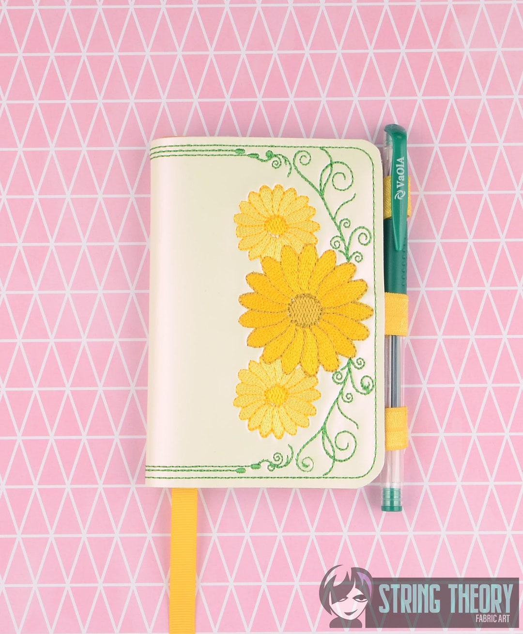 Daisy Notebook Cover 5x7 ITH Notebook Cover 5x7 Hoop Machine Embroidery ...