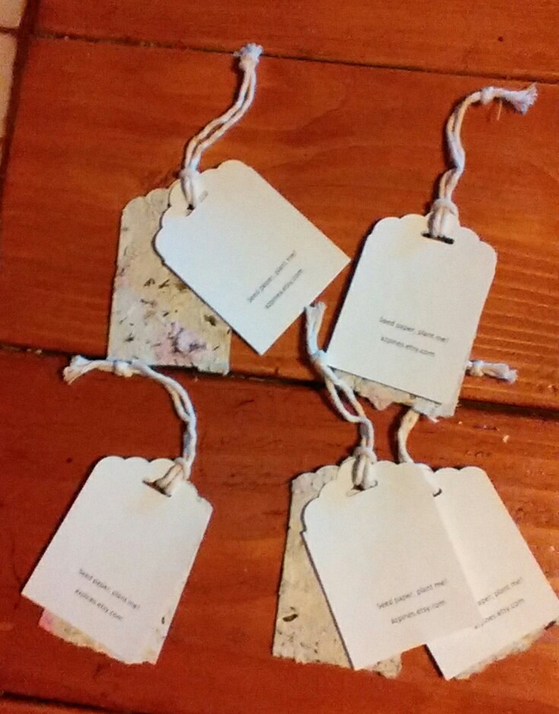 Set of 5 Wildflower Seed Paper Tags, Gift Tags, Gift Labels, Party ...