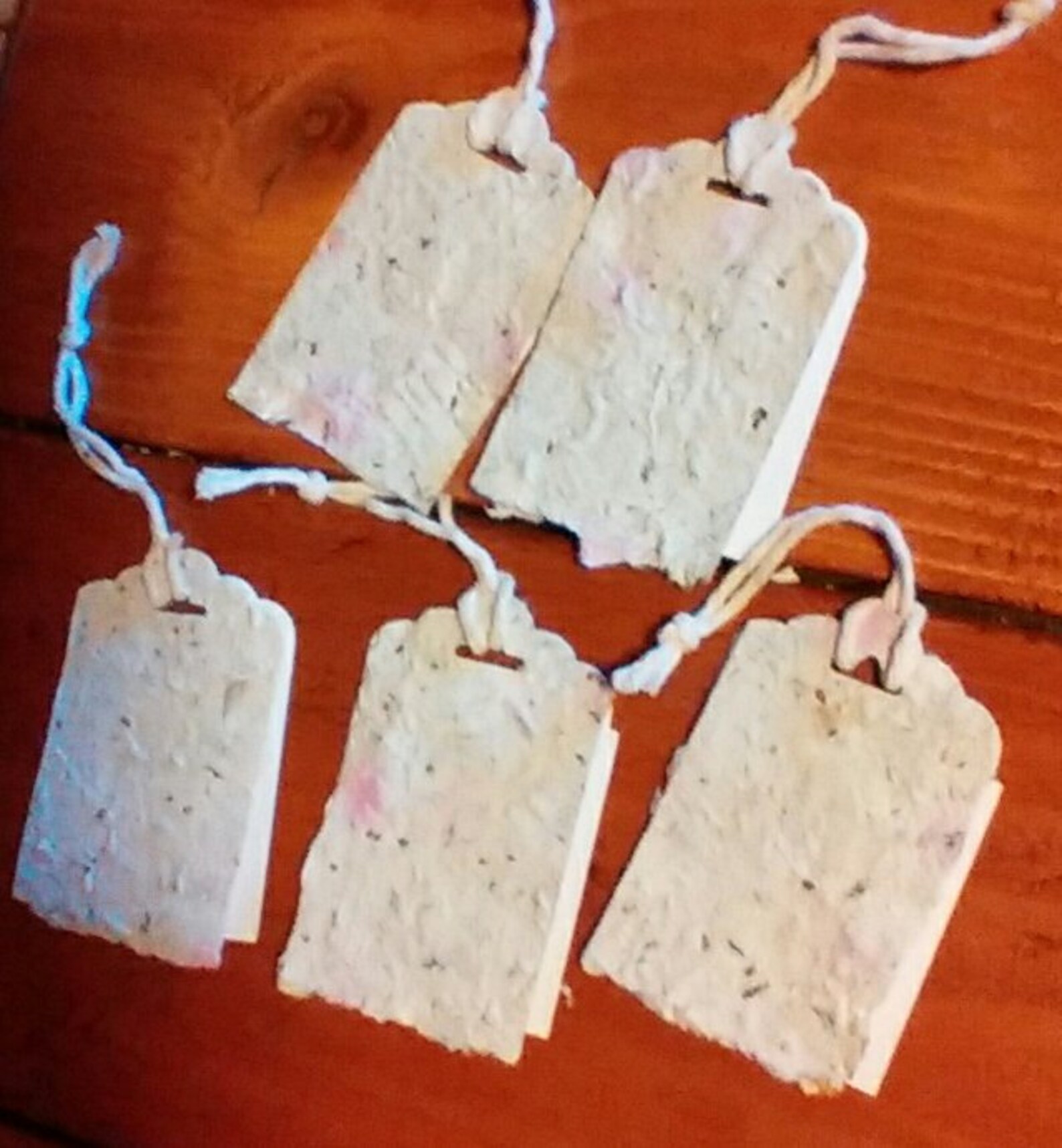 Set of 5 Wildflower Seed Paper Tags, Gift Tags, Gift Labels, Party ...