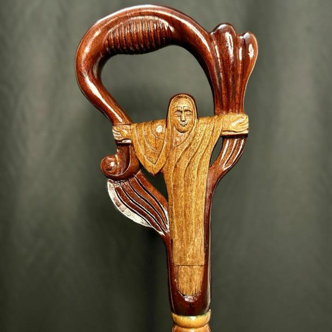 Christ Crucified Handcrafted Cane A Sacred Symbol of Faith and Elegance ...