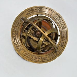 Armillary Sphere Astrolabe Nautical Marine Tabletop Globe for Dad's ...
