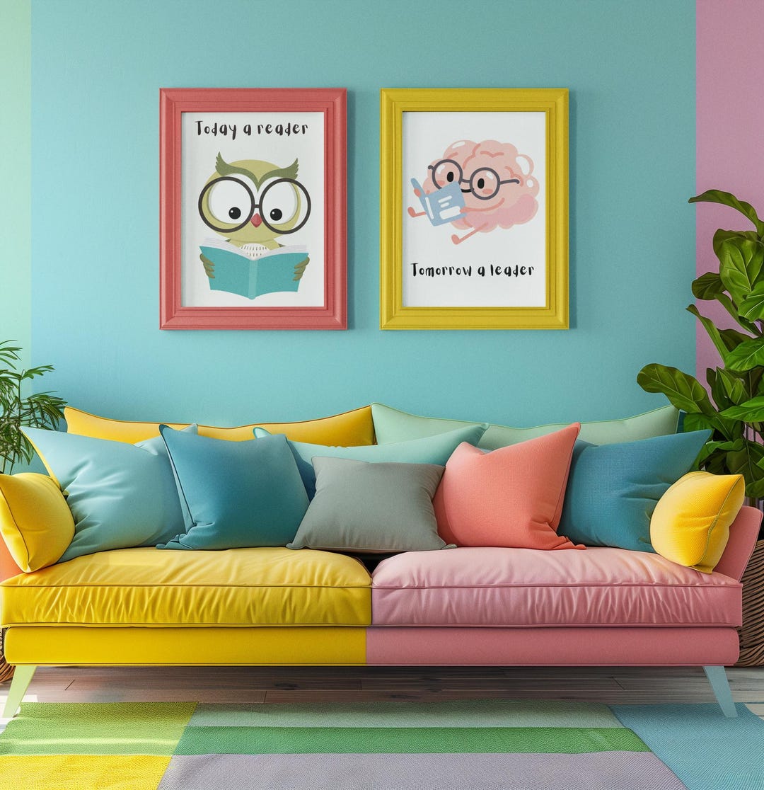 Children's Reading Decor, Library Art, Classroom Decor, Book Art ...