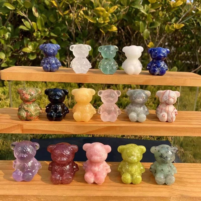 Stone Handcarved Bears - Etsy