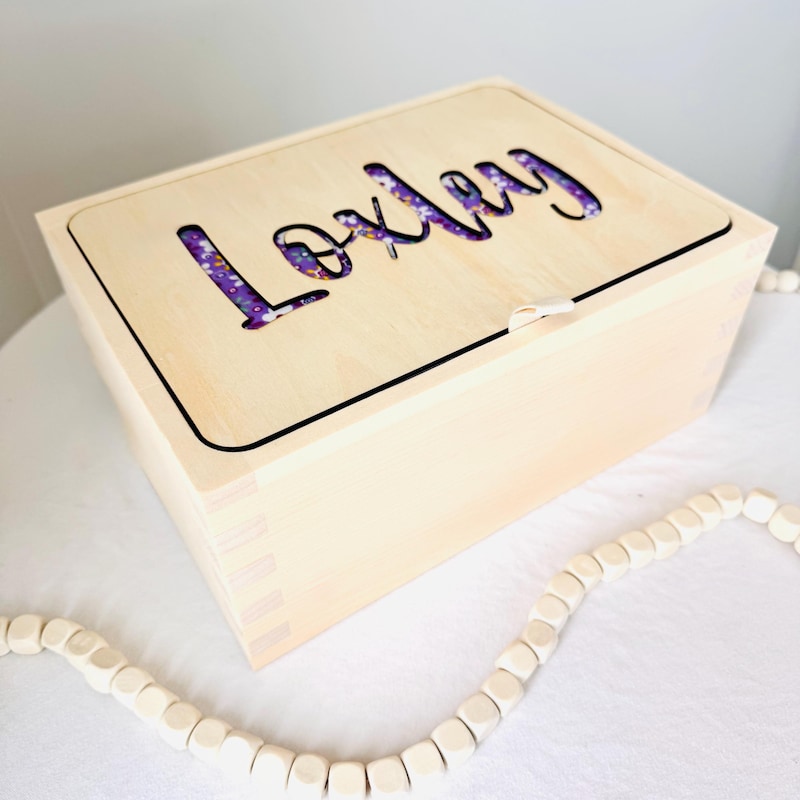 Painted Wooden Box - Etsy