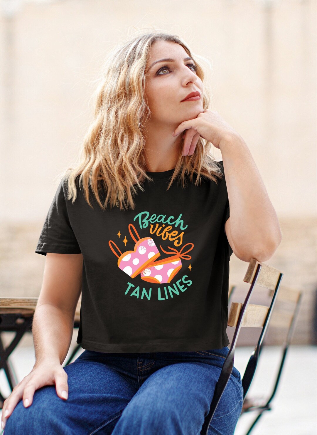 Beach Vibes Crop Top, Tan Lines Tank Top, Surf Memories Tank Top, Crop ...