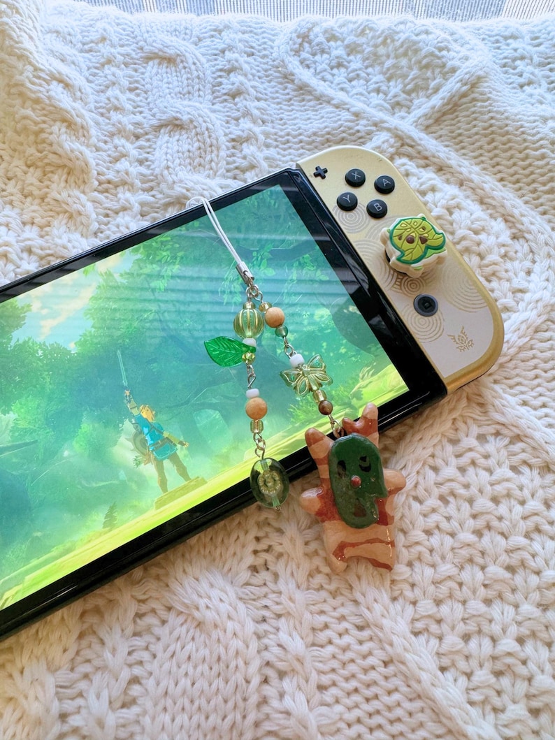 Korok Handmade Clay Charm || for Nintendo Switch, Phone Charm, Keychain ...