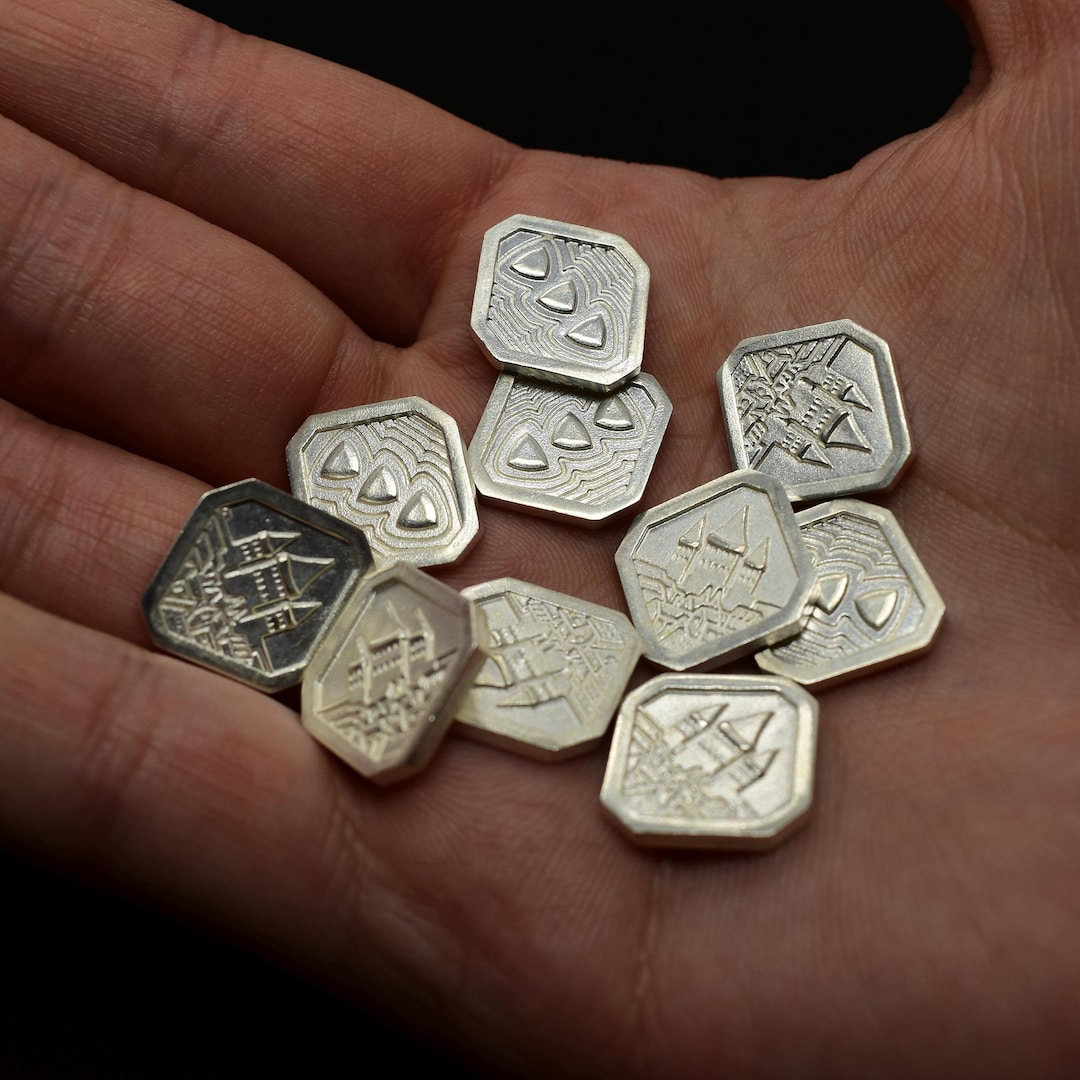 Platinum Metal Coins, Table Top Games Coins for D&D and Other Rpgs - Etsy
