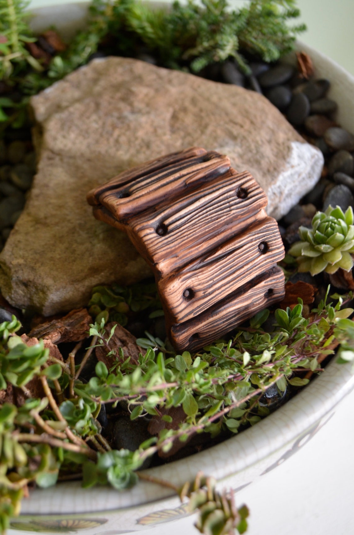 Fairy Garden Bridge Miniature Stone Bridge Garden Gnome | Etsy