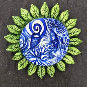 Peace Sign Garden Art, Stone Wall Art, Cast Stone Sculpture - Etsy