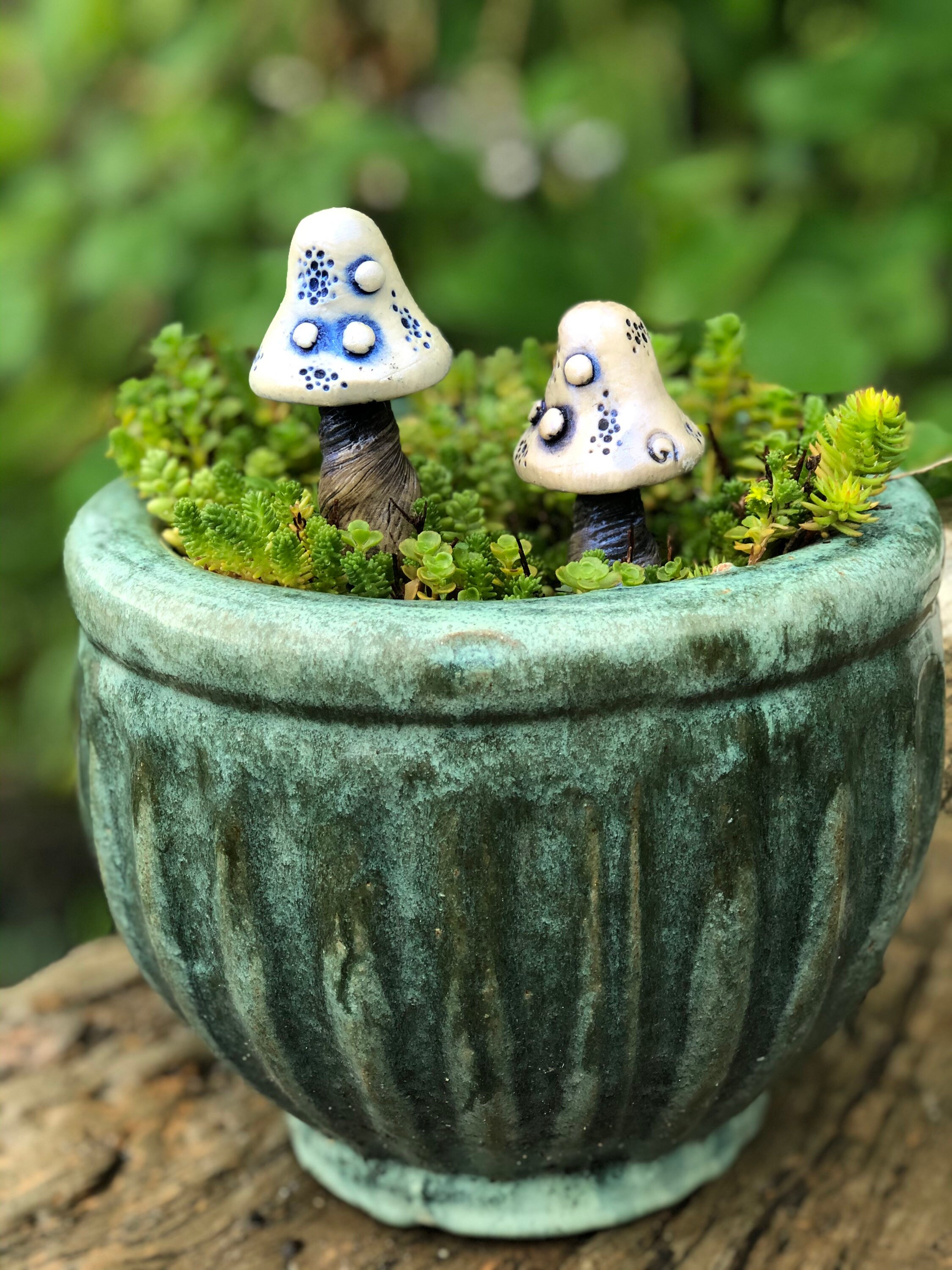 Fairy garden toadstool stone garden sculpture fairy garden | Etsy