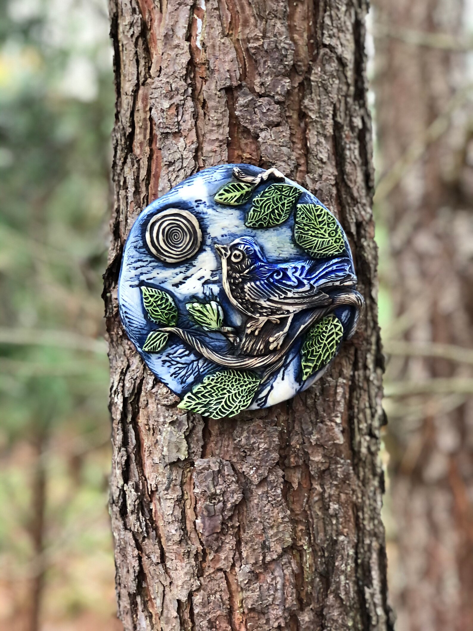 Garden Sculpture Bluebird Stone Garden Art | Garden Gift | Birders Gift ...