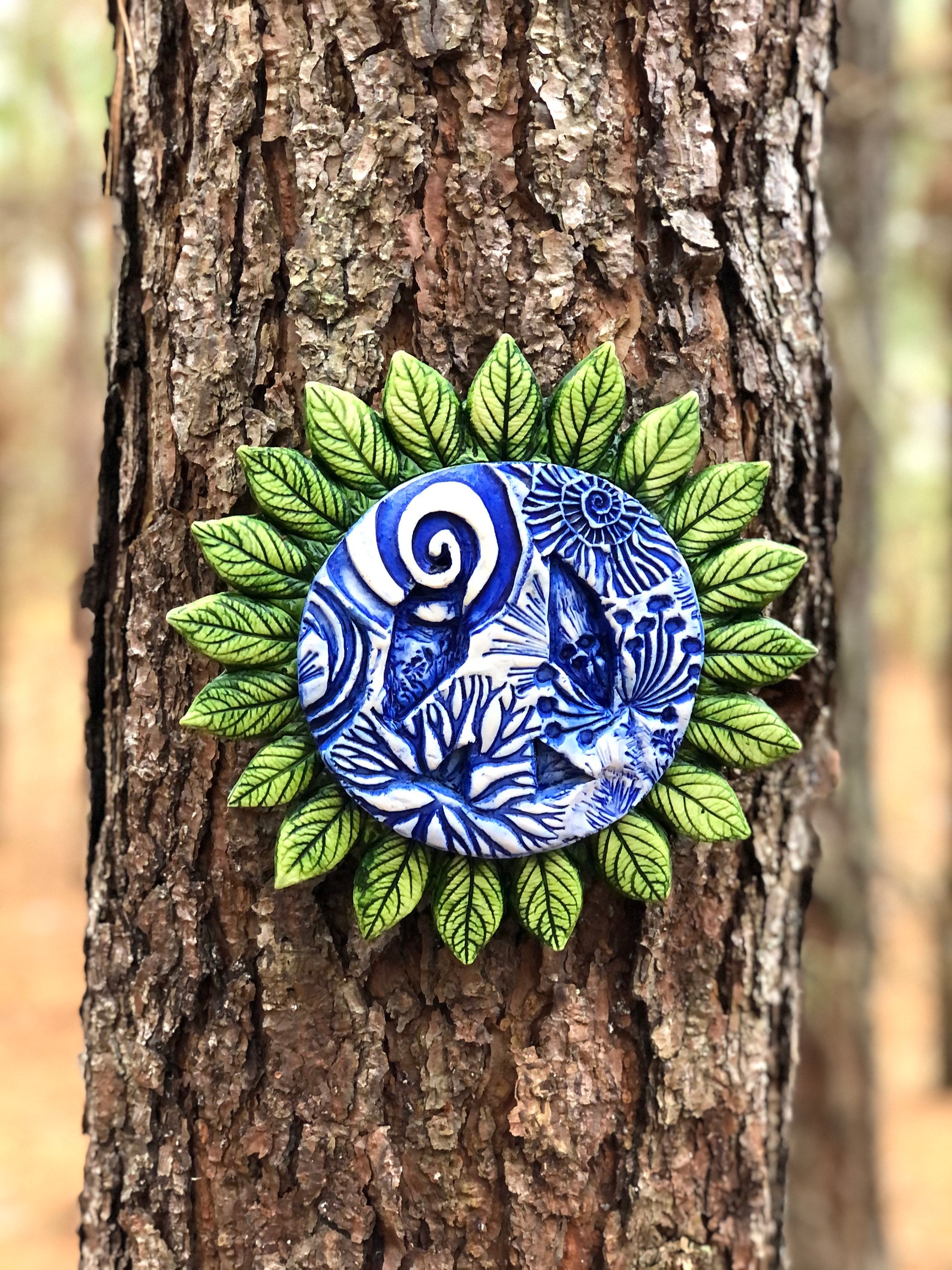 Peace Sign Garden Art Stone Wall Art Cast Stone Sculpture | Etsy