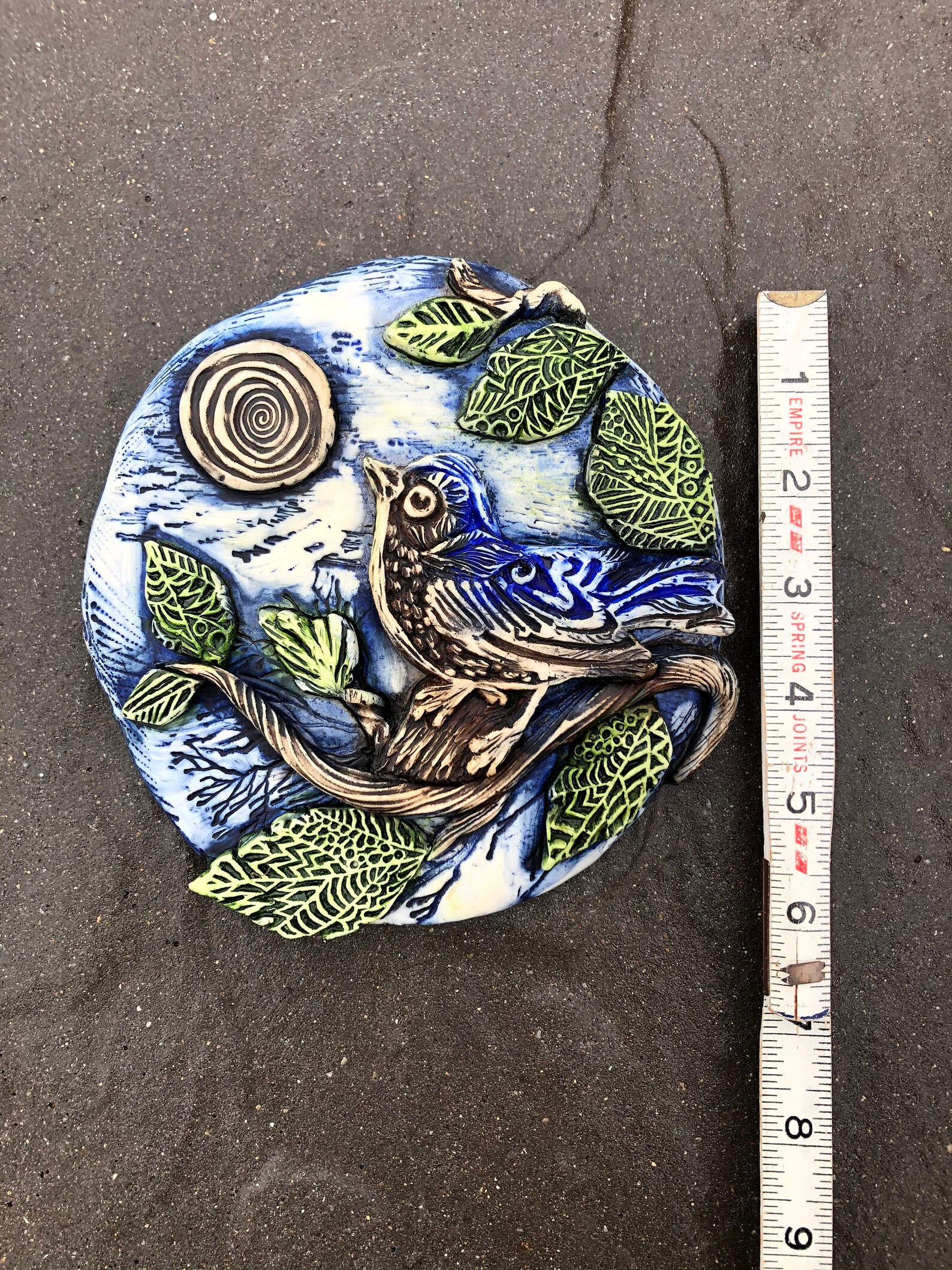 Garden Sculpture Bluebird Stone Garden Art Garden Gift - Etsy