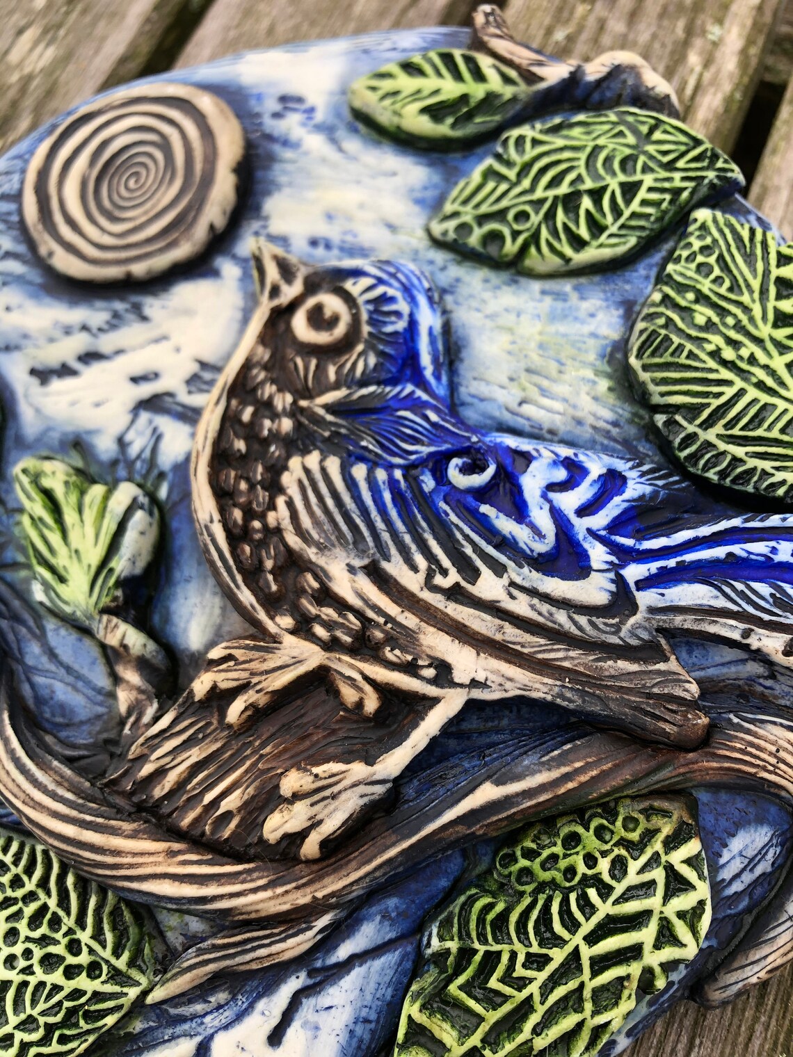 Garden Sculpture Bluebird Stone Garden Art Garden Gift - Etsy