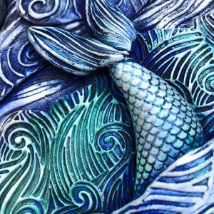 Garden Sculpture Stone Mermaid Coastal Decor | Beach House Gift | Beach ...