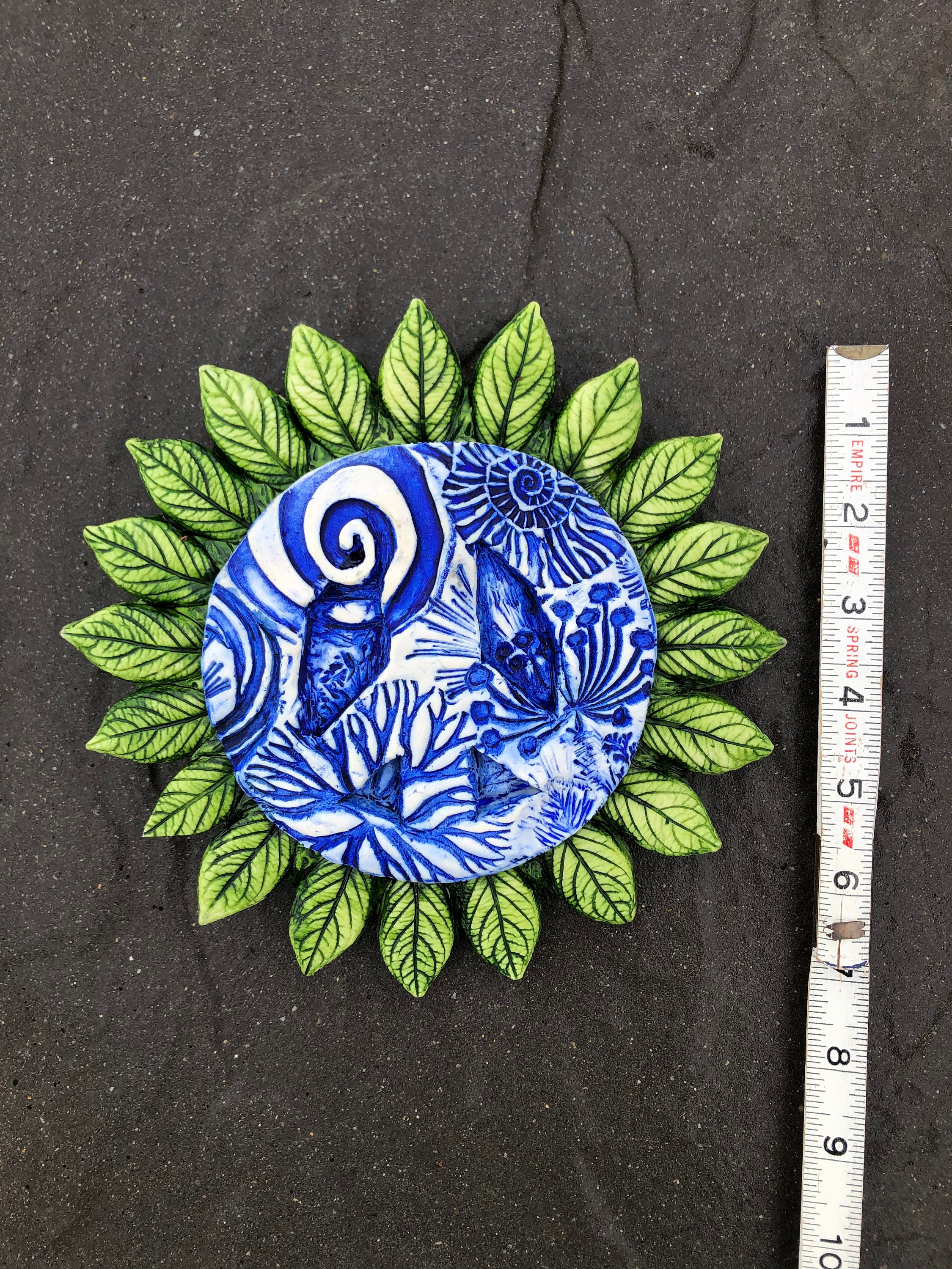 Peace Sign Garden Art Stone Wall Art Cast Stone Sculpture | Etsy