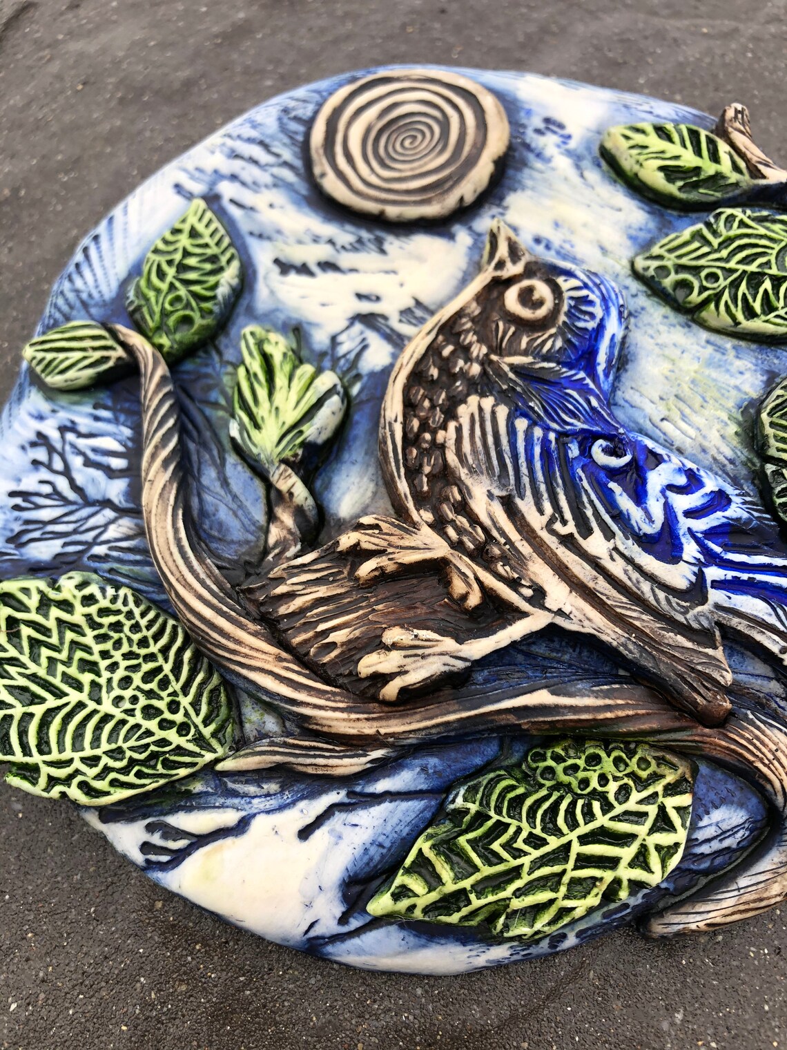 Garden Sculpture Bluebird Stone Garden Art Garden Gift | Etsy