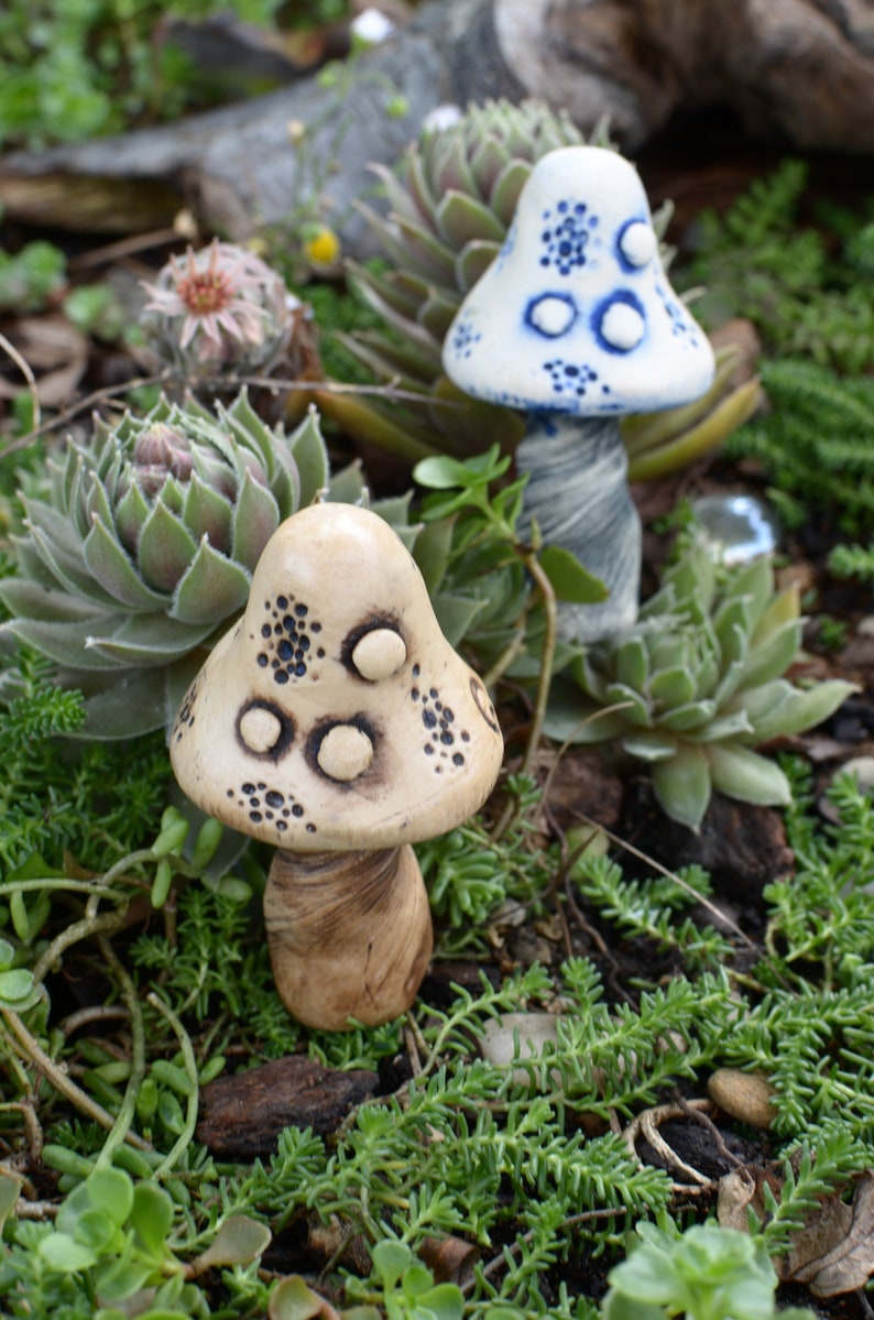 Fairy Garden Toadstool Stone Garden Sculpture Fairy Garden - Etsy New ...