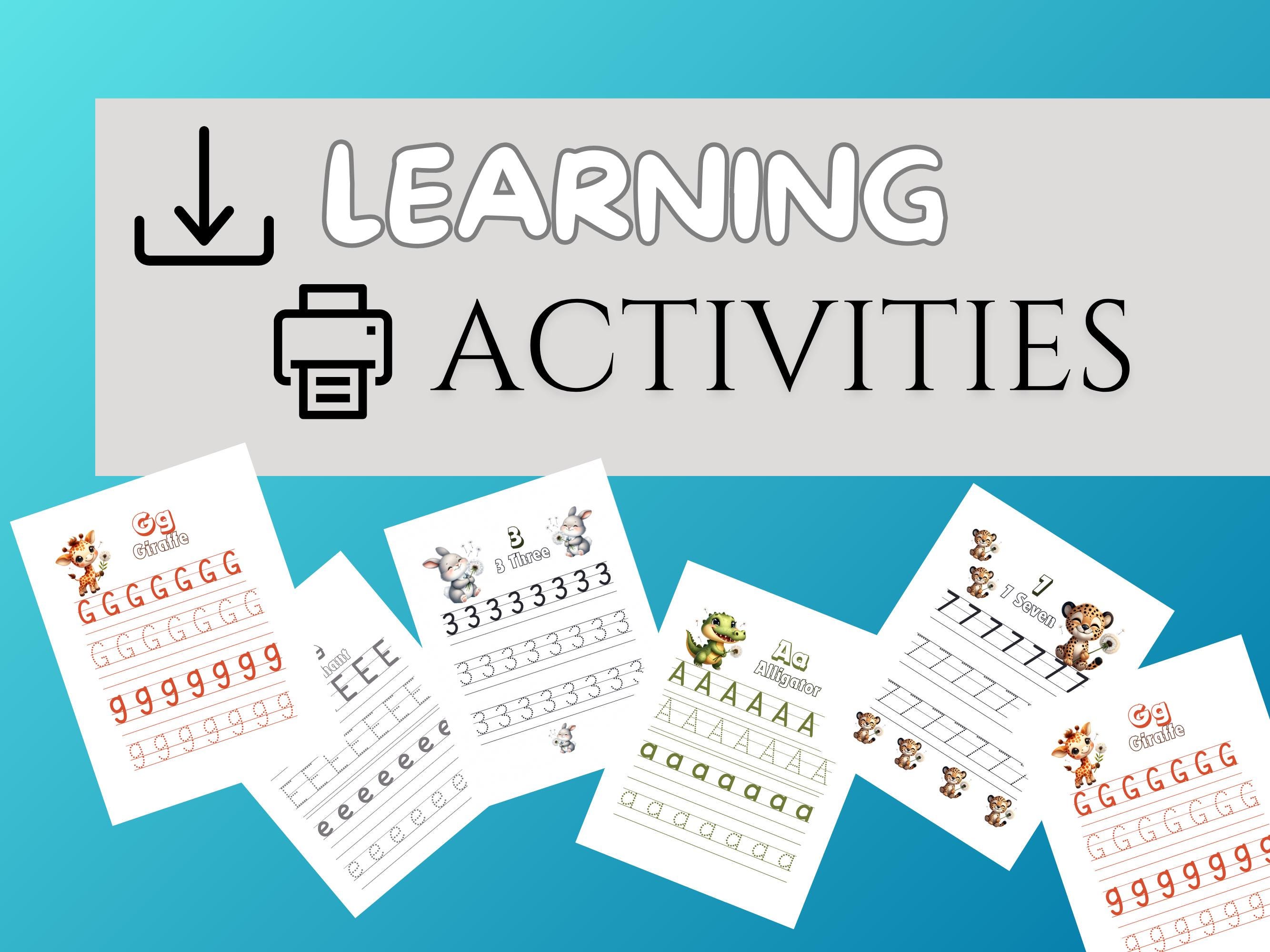 Alphabet Practice Handwriting Worksheets | Preschool Connect the Dots ...