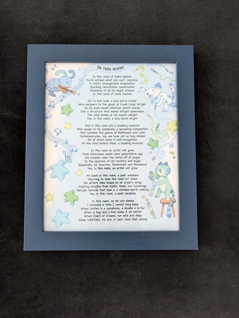 In This Room - A Framed, Beautifully Illustrated Original Poem That ...