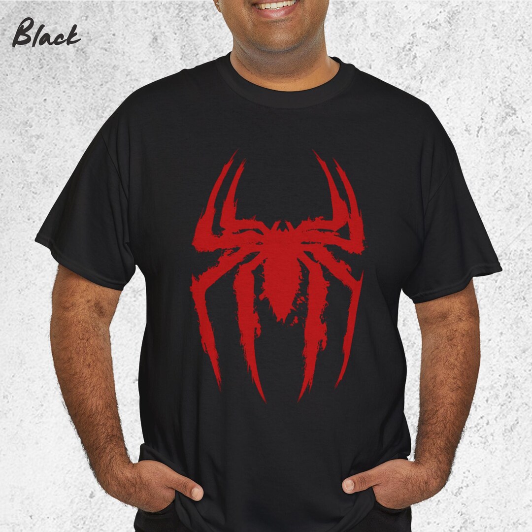 Retro Spider T-shirt, Vintage Arachnid Symbol Graphic Tee, Classic 80s ...