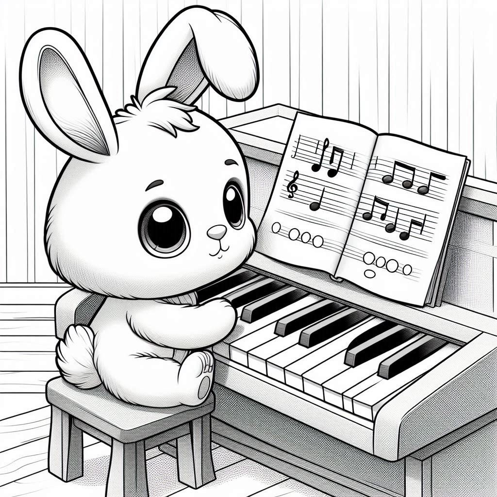 10 Coloring Pages PDF Animal Instruments - Etsy