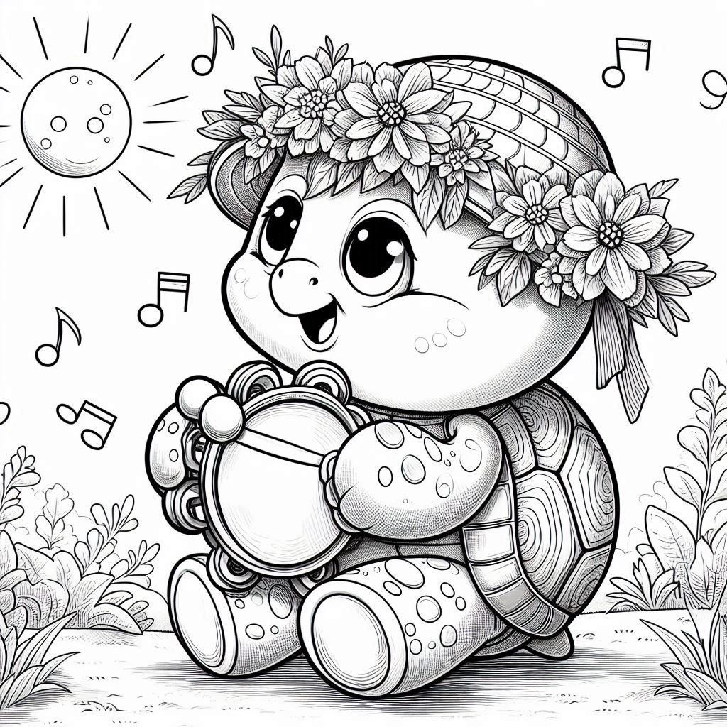 10 Coloring Pages PDF Animal Instruments - Etsy