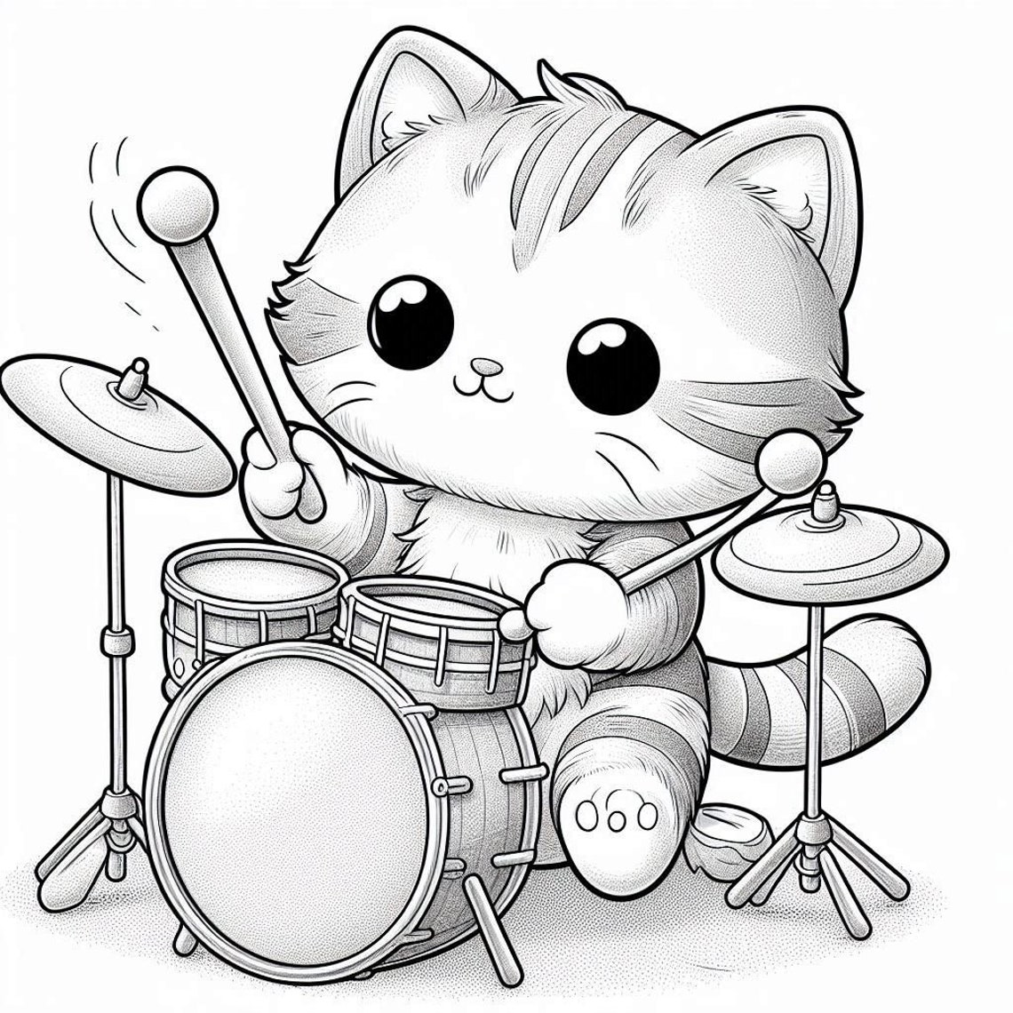 10 Coloring Pages PDF Animal Instruments - Etsy