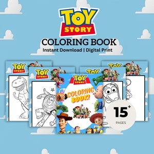Toy Story Coloring Book, Coloring Pages, Cartoons, Crayons, Party ...