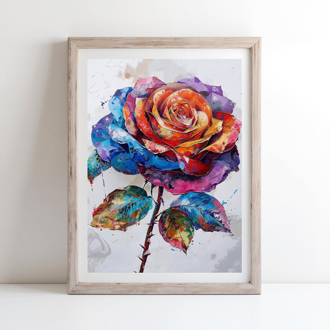 Rainbow Roses Colorful Painting Blooming Roses Flowers Roses Pictures ...