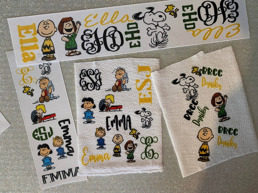 Personalized Peanuts Custom Ribbon/fabric - Etsy