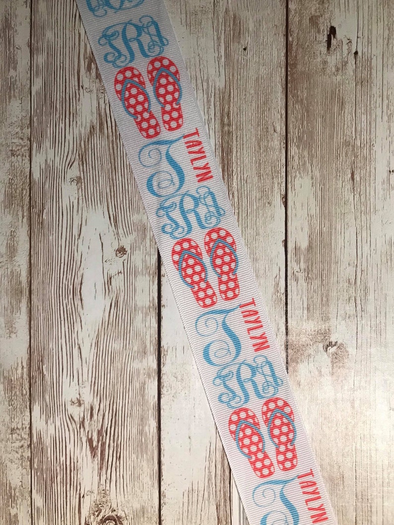 COMPLETE Custom Ribbon design your own name/monogram hair bow | Etsy