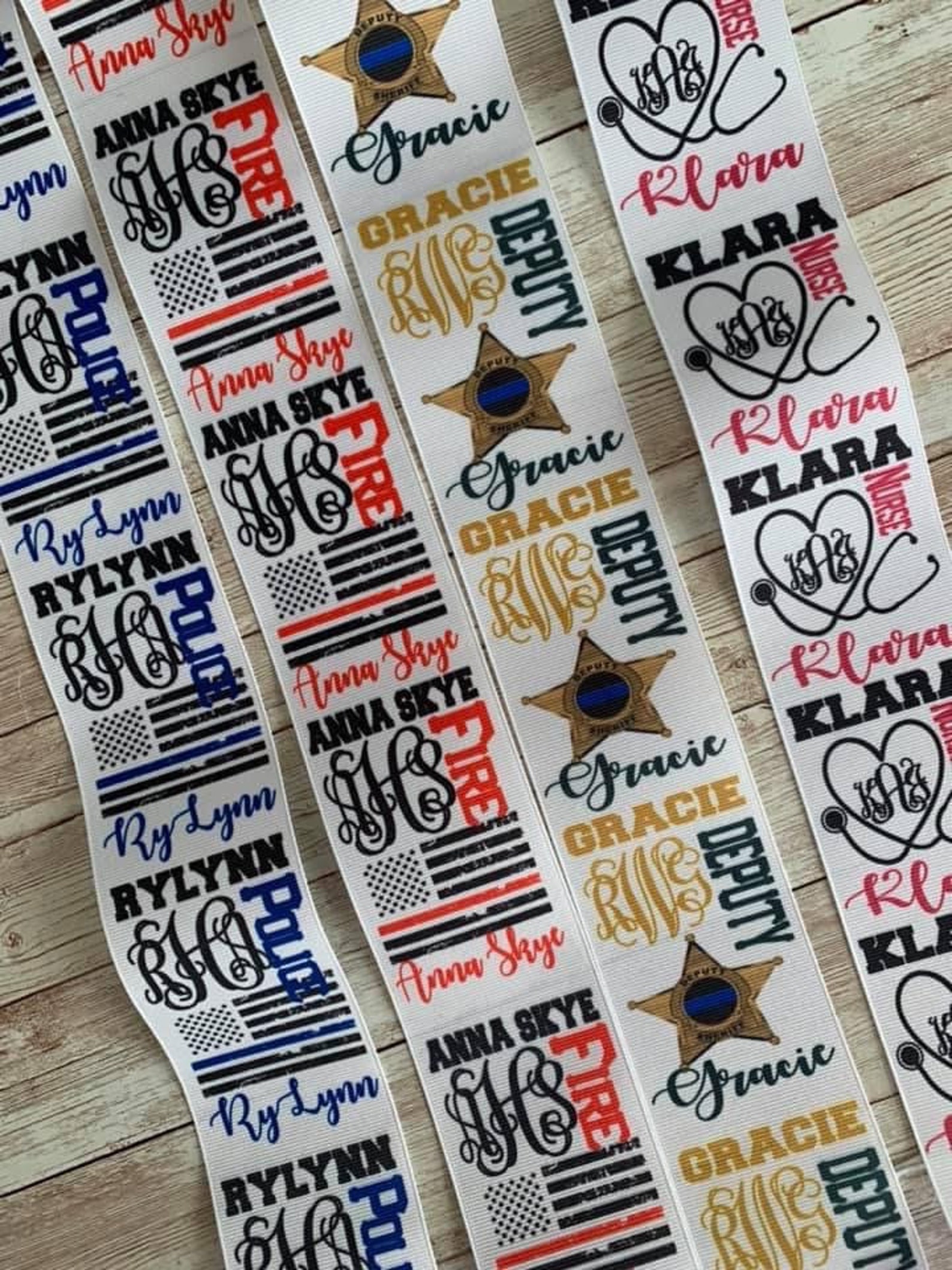 First responder personalized ribbon | Etsy