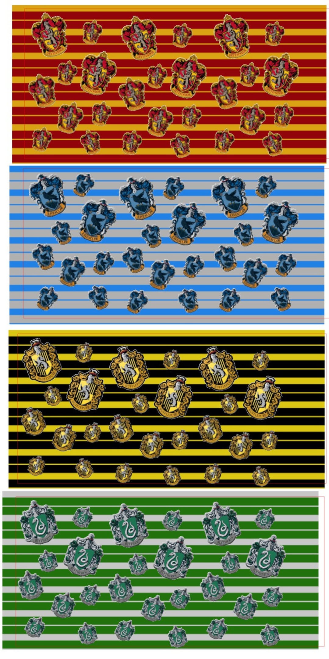 Custom Printed Wizard Ribbon/fabric Strips - Etsy