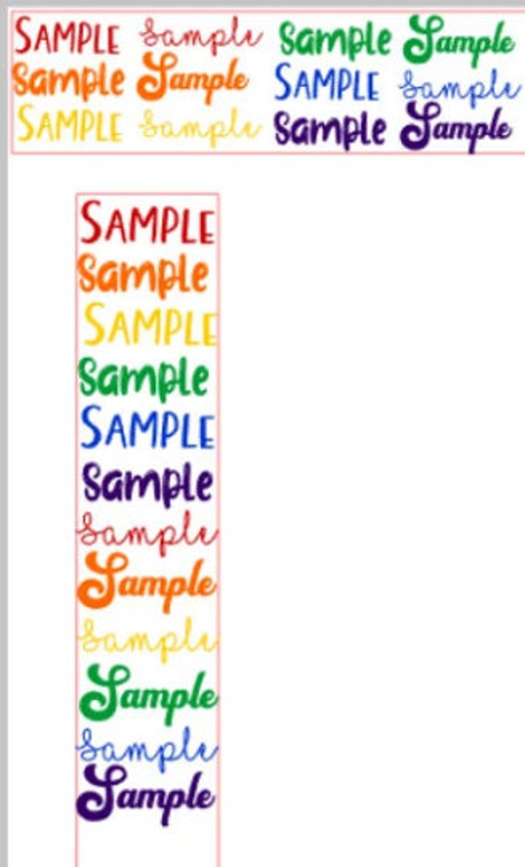 Personalized Simple Name Ribbon/fabric Strips Choose Your Colors - Etsy