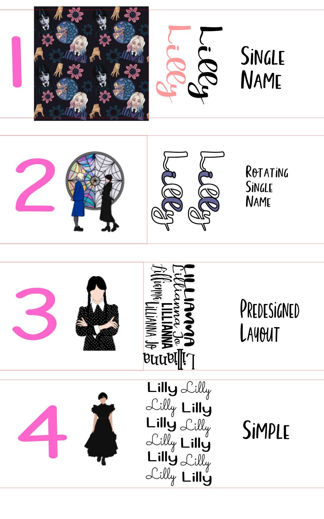 Personalized Dancing Girl Split Design Ribbon/ Fabric Strips - Etsy