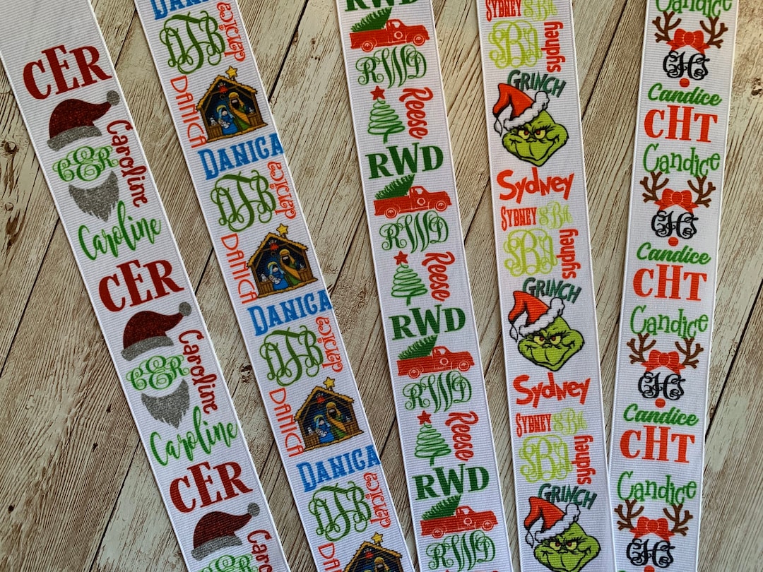 Personalized Christmas Ribbon - Etsy
