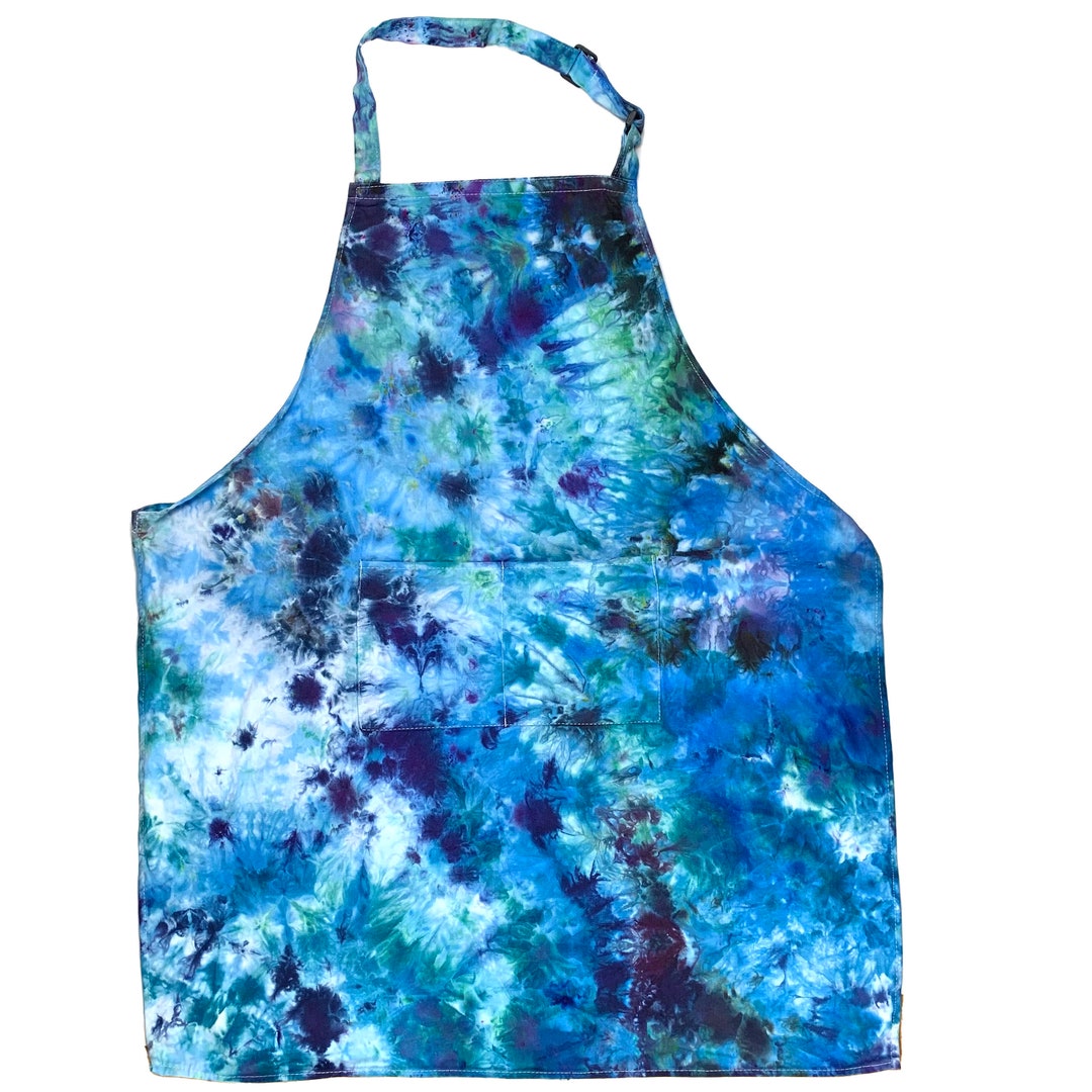 Ice Dye Apron With Pockets and Adjustable Neck, Tie Dye Apron for Chef ...