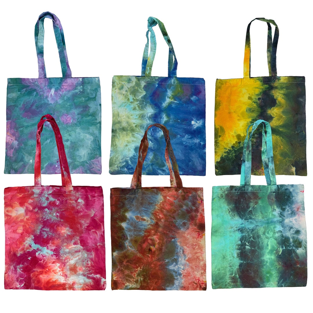 Ice Dye Tote Bag, Tie Dye Tote Bag for Everyday Use or Market Bag or ...