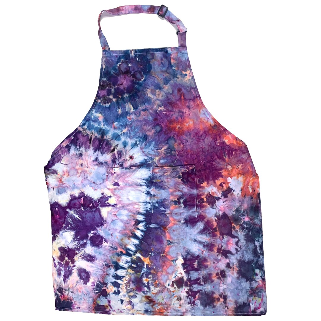 Ice Dye Apron With Pockets and Adjustable Neck, Tie Dye Apron for Chef ...