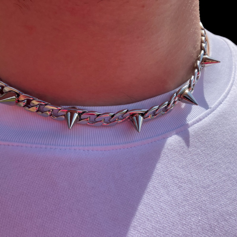 Spiked Choker - Etsy
