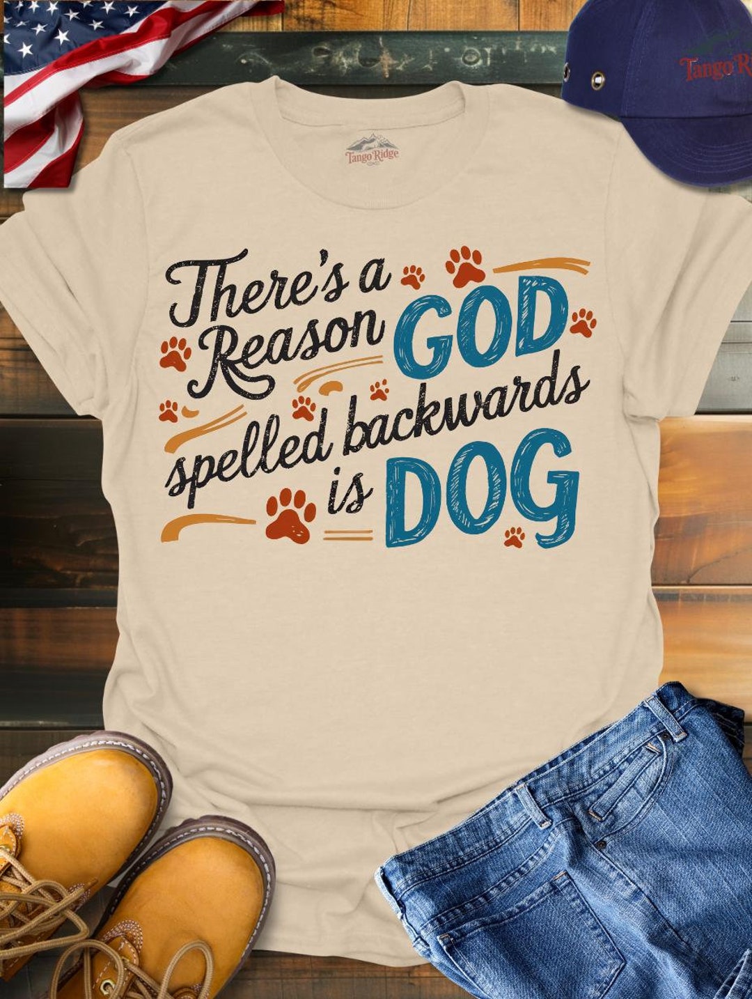 There's a Reason God Spelled Backwards is Dog | Dog Rescue T-shirt ...
