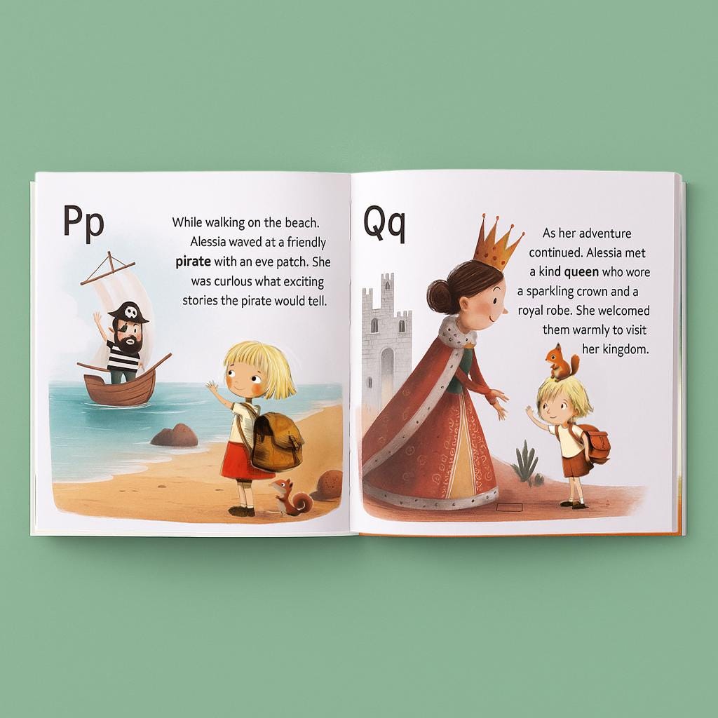 Personalized ABC Book: Birthday Present for Babies, Ages 0-5, Christmas ...