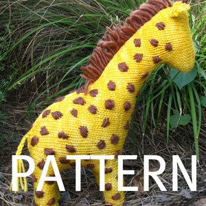 Giraffe Toy Knitting Pattern (PDF) Instant Digital Download - Etsy