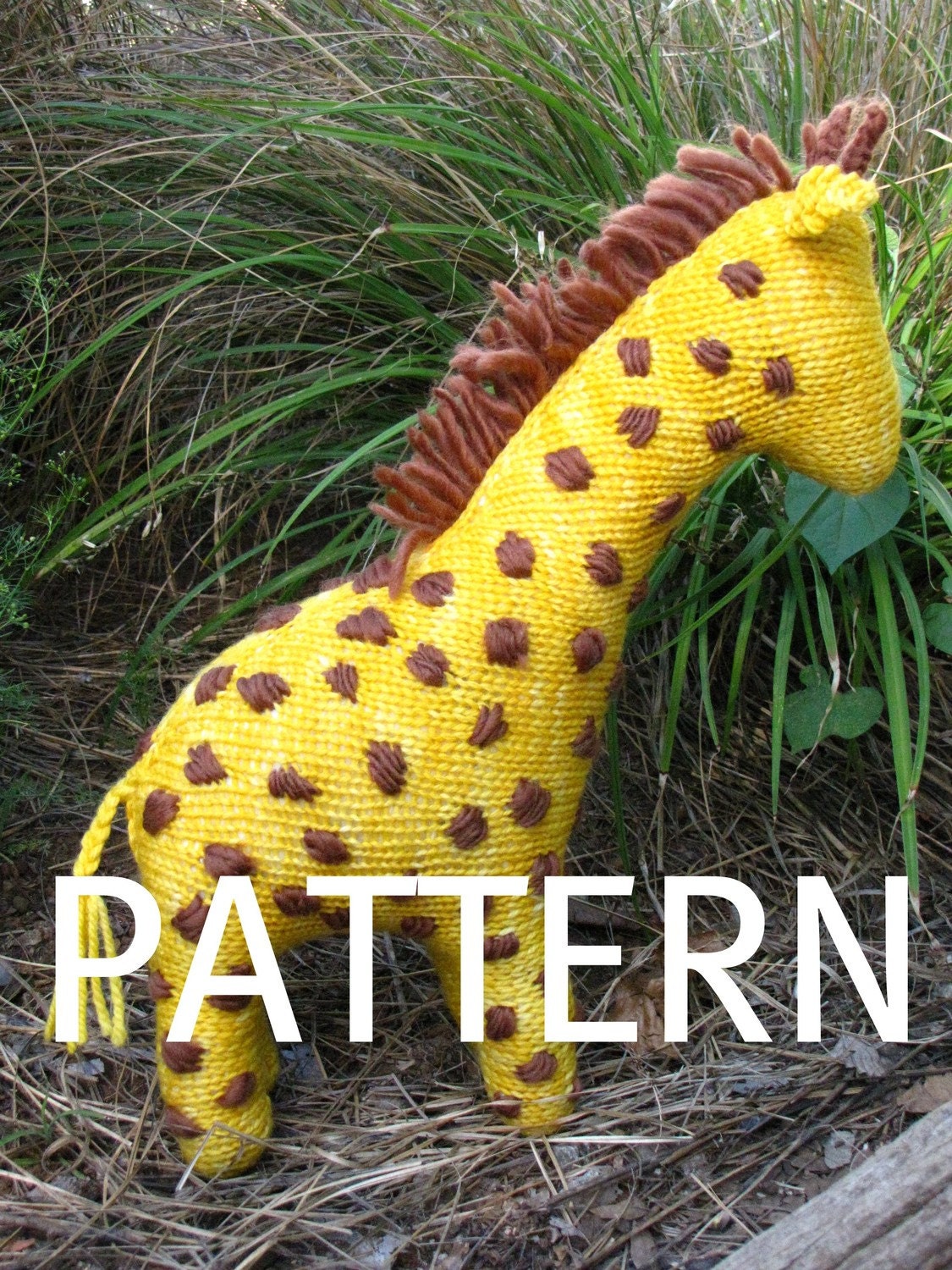 Giraffe Toy Knitting Pattern (PDF) Instant Digital Download - Etsy