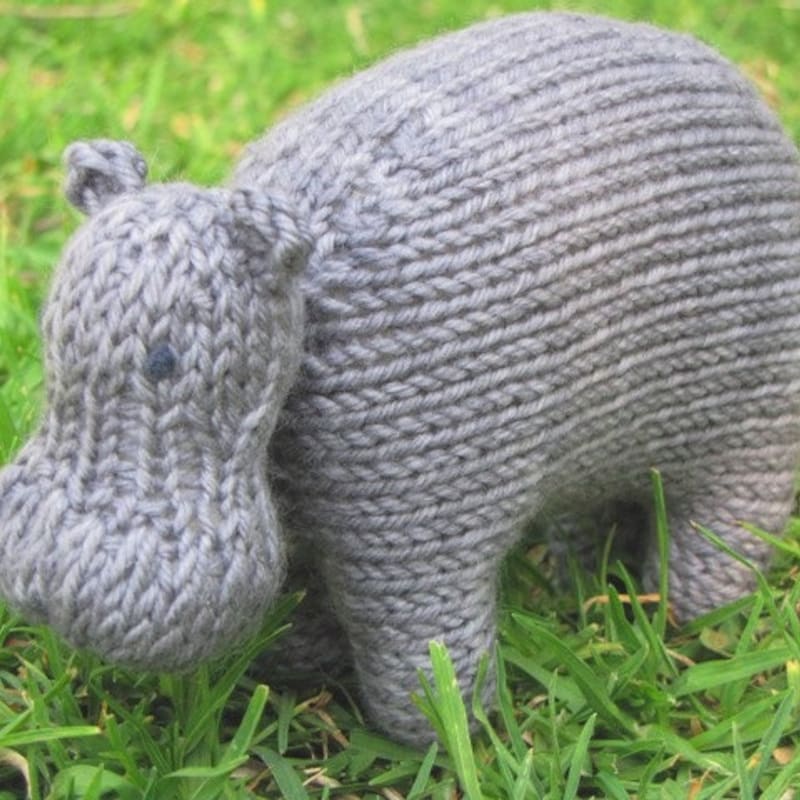 Knitted Hippo Patterns - Etsy UK