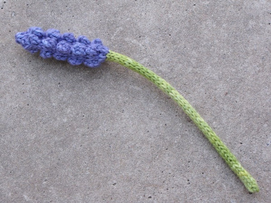 Lavender Flower Knitting Pattern, PDF, Instant Download - Etsy
