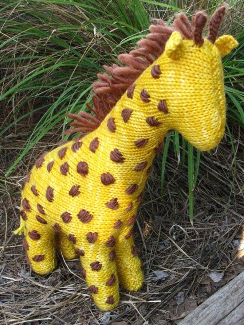 Giraffe Toy Knitting Pattern PDF Instant Digital Download | Etsy