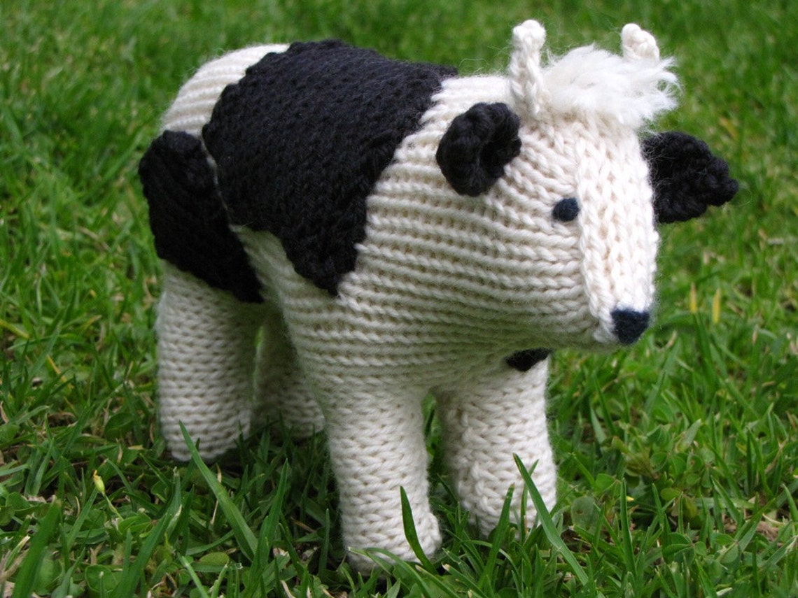 Cow Knitting Pattern PDF Waldorf Toy Instant Digital | Etsy