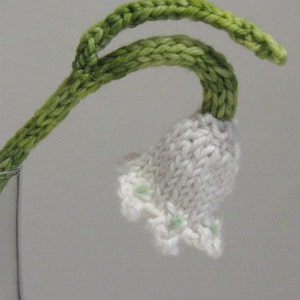 Snowdrop Flower Knitting Pattern, PDF, Instant Digital Download - Etsy